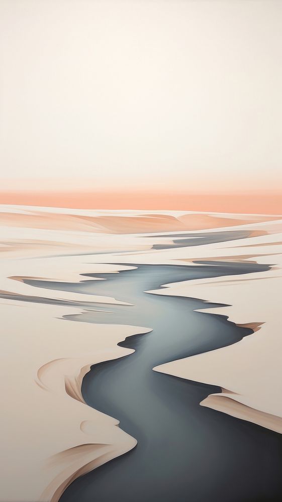 Minimal space river tranquility reflection | Premium Photo Illustration ...