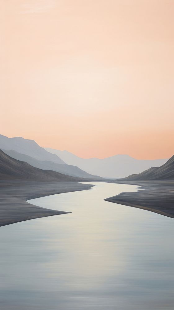 Minimal river outdoors nature tranquility. | Free Photo Illustration ...