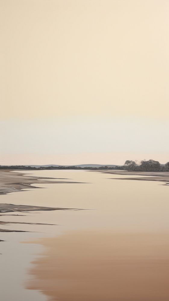 Minimal river outdoors horizon nature. | Free Photo Illustration - rawpixel