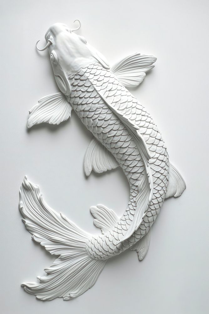 Bas-relief koi fish sculpture texture | Free Photo - rawpixel