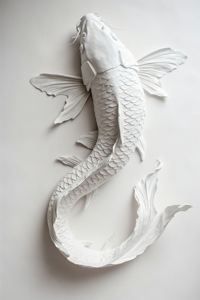 Bas-relief koi fish sculpture texture | Free Photo - rawpixel