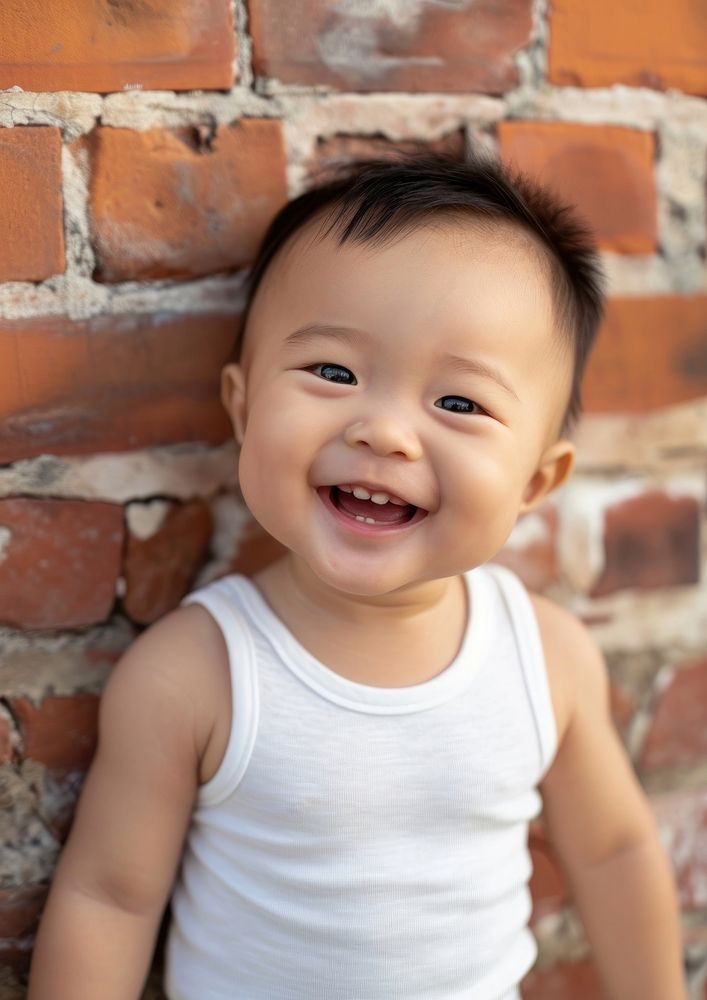 Tank top portrait brick baby. | Premium Photo - rawpixel