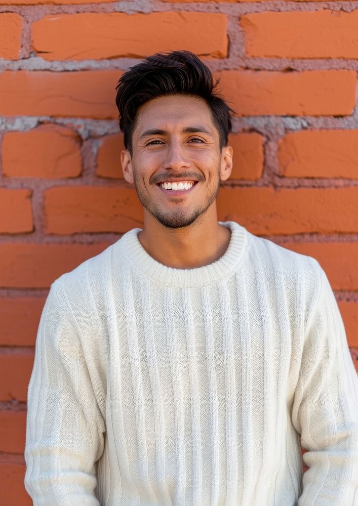 Portrait brick adult smile. | Premium Photo - rawpixel