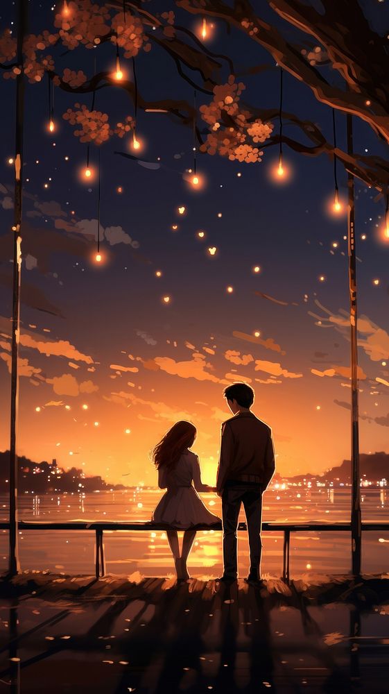 Romantic mobile wallpaper adult togetherness | Premium Photo ...