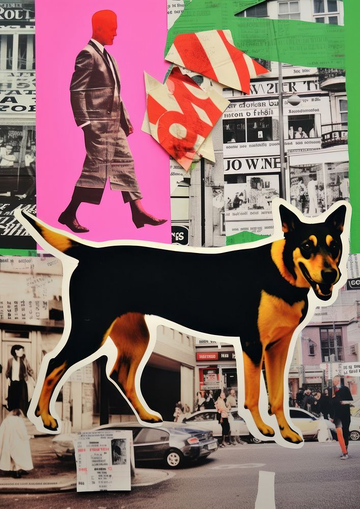 Dog art collage mammal. | Premium Photo Illustration - rawpixel