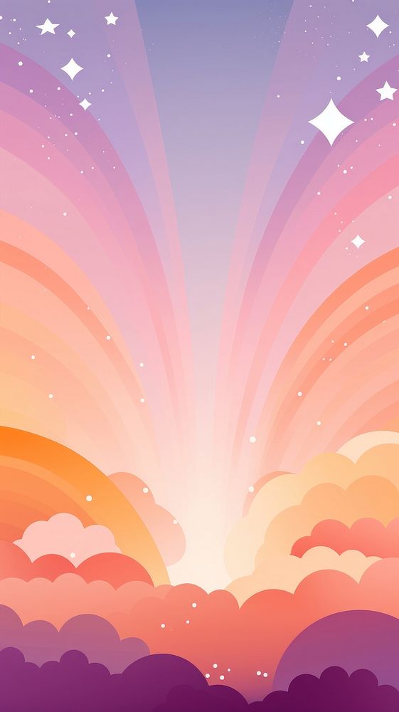 Rainbow stars abstract outdoors pattern. | Free Photo Illustration ...