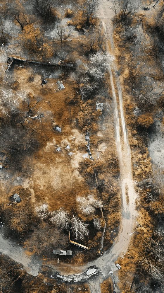 Aerial top view wasteland landscape | Premium Photo - rawpixel