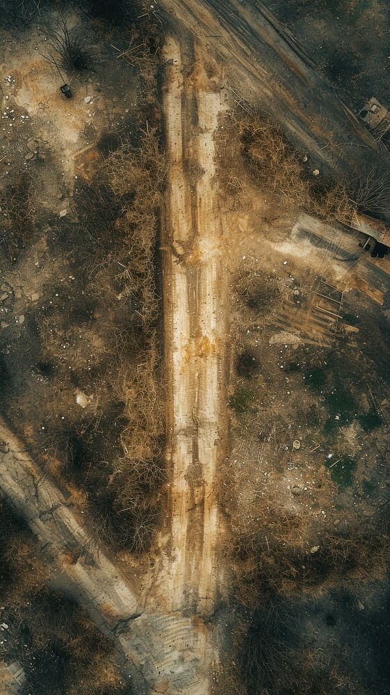 Aerial top view wasteland outdoors | Premium Photo - rawpixel