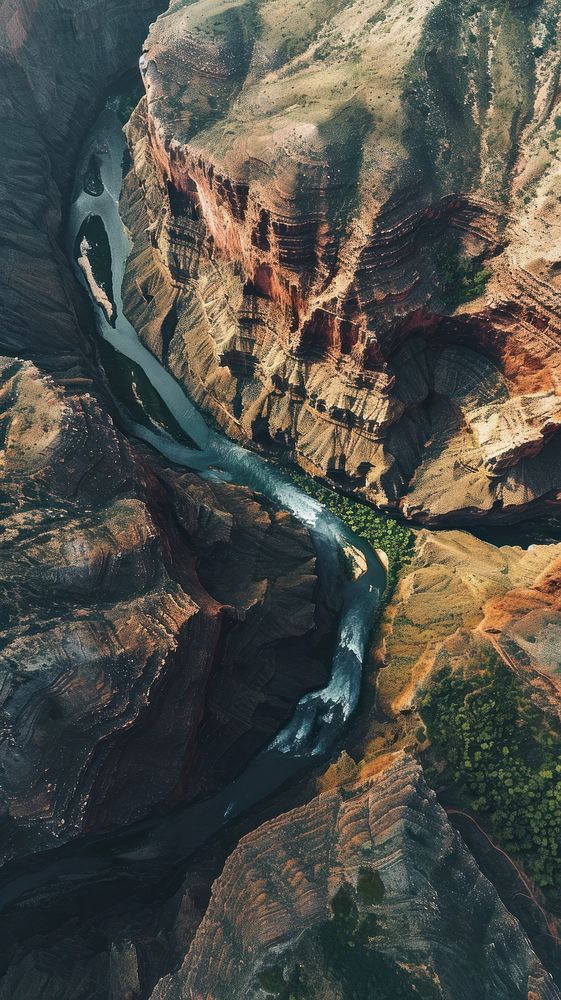 Aerial top view grand canyon | Free Photo - rawpixel