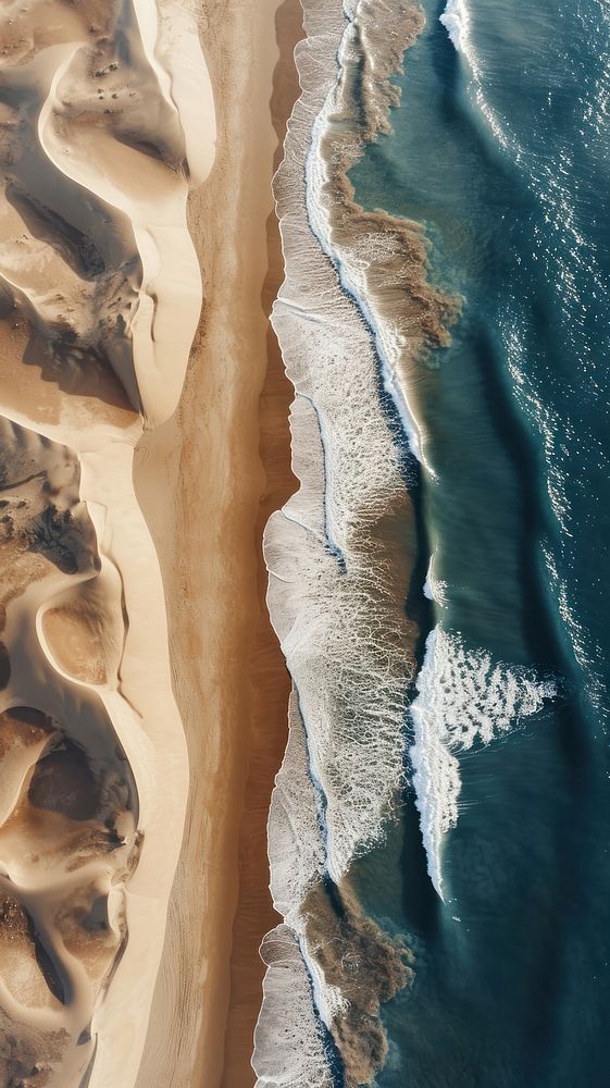 Aerial top view stunning dune | Premium Photo - rawpixel