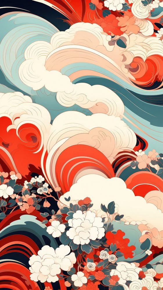 Abstract japanese art pattern backgrounds | Premium Photo Illustration ...