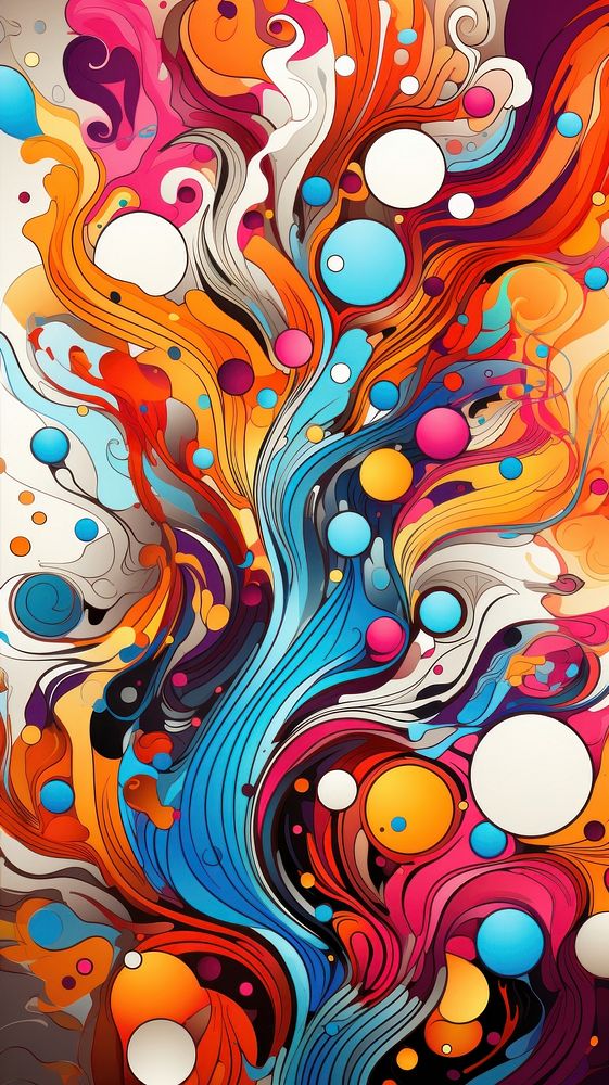 Abstract wallpaper painting pattern art. | Premium Photo Illustration ...