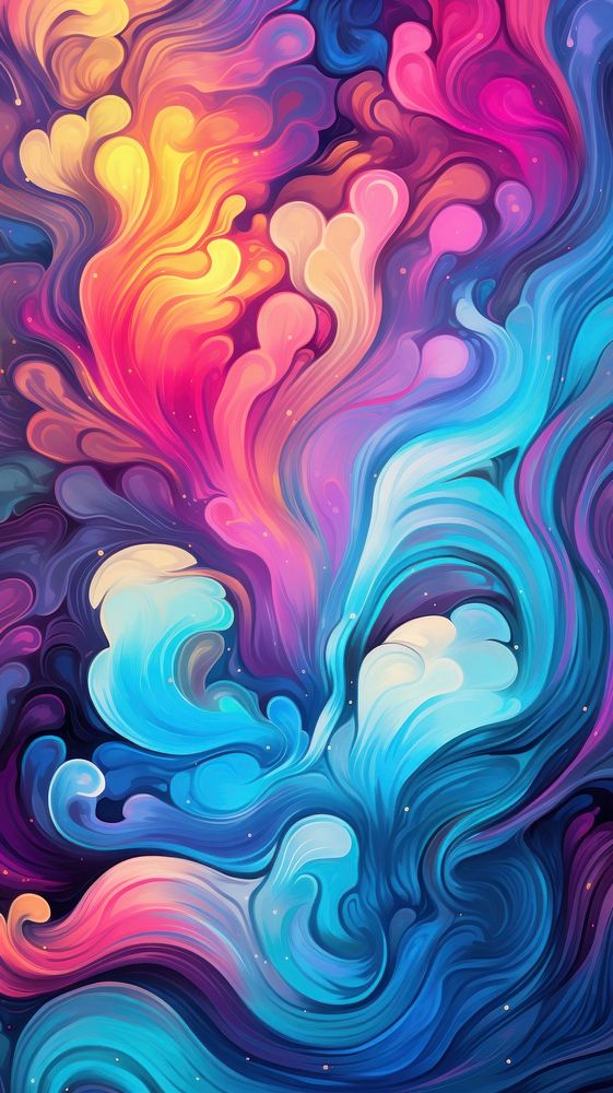 Abstract wallpaper painting pattern purple. | Free Photo Illustration ...