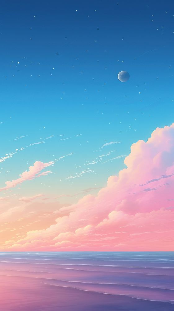 Gradient sunset sky minimal sand | Premium Photo Illustration - rawpixel