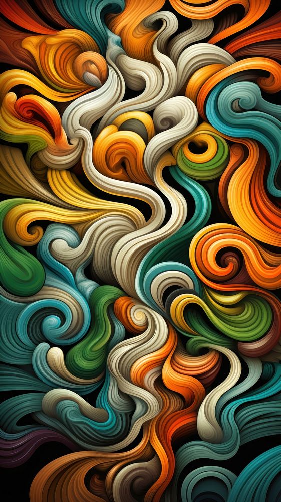 Illusion abstract wallpaper painting pattern | Premium Photo ...