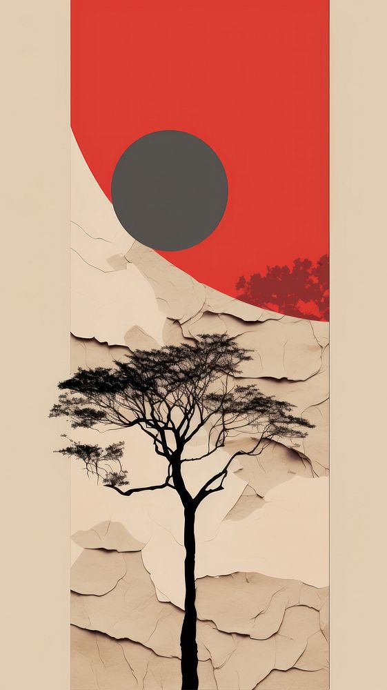 Minimal simple tree art plant | Premium Photo Illustration - rawpixel