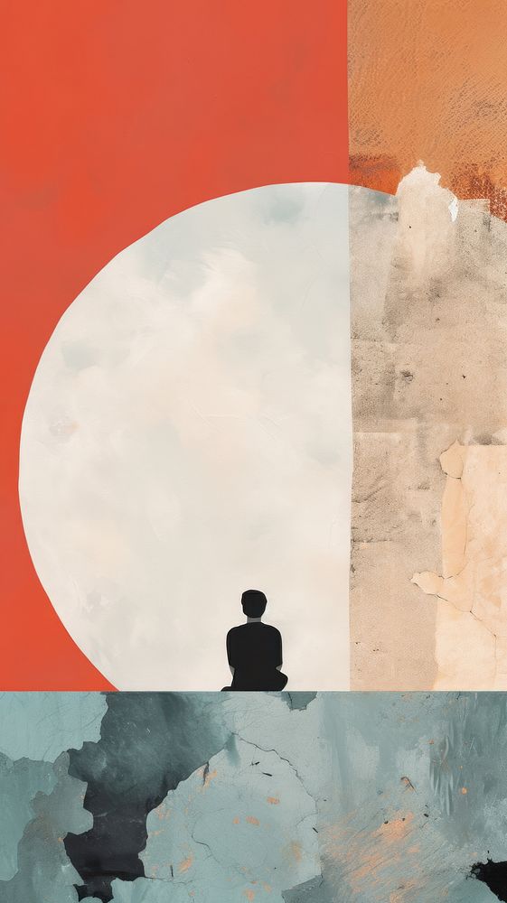 Minimal simple lonely art painting | Premium Photo Illustration - rawpixel