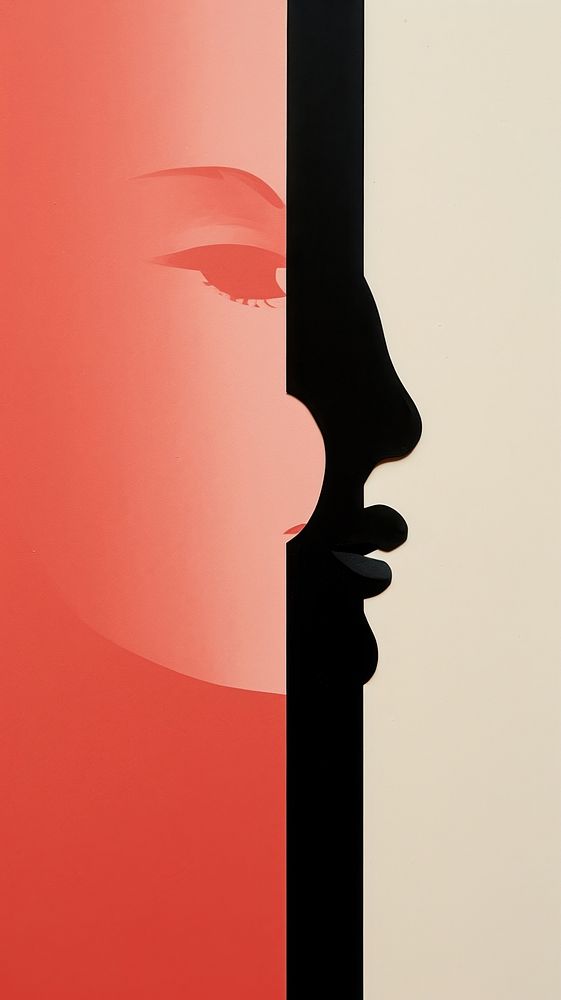 Minimal simple shadow art silhouette | Premium Photo Illustration ...