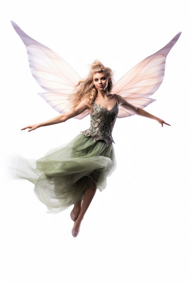 Fairy dancing flying angel. | Premium Photo Illustration - rawpixel
