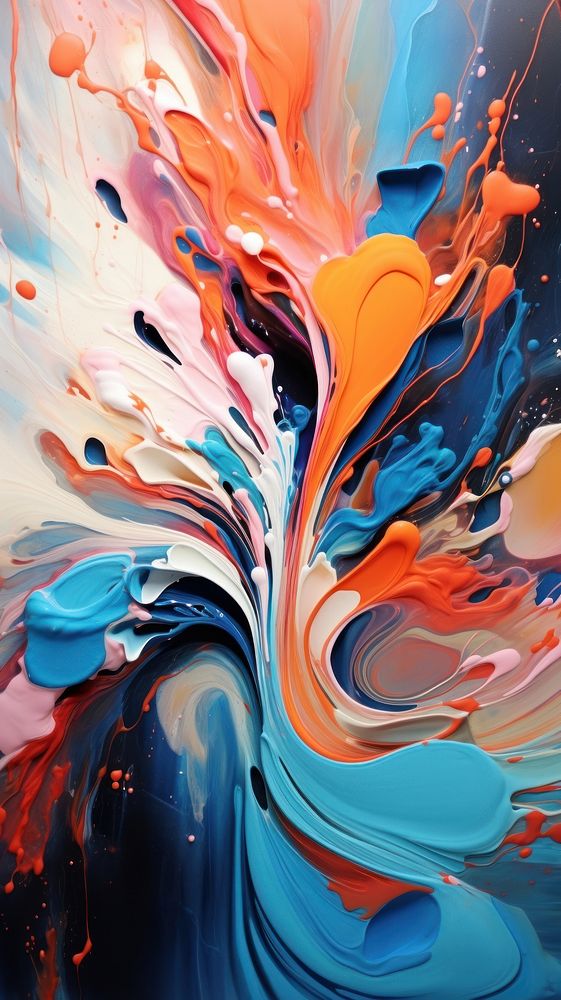 Abstract acrylic color splash painting | Premium Photo - rawpixel