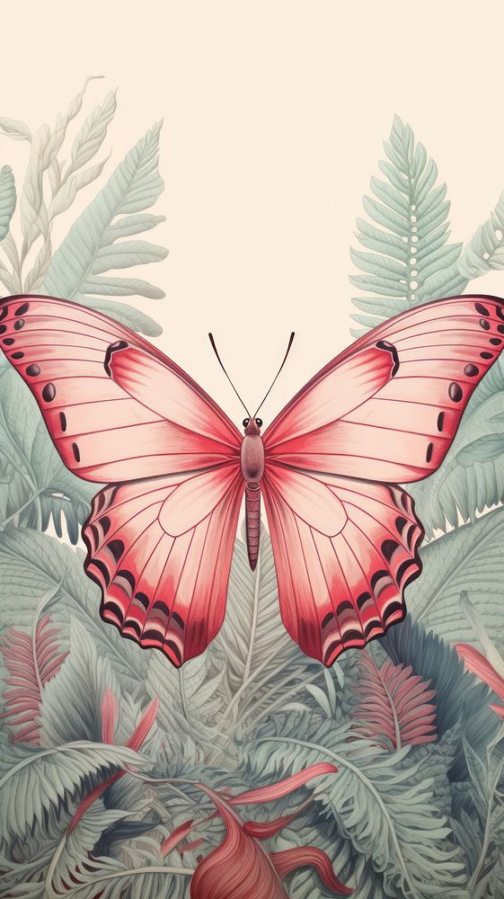 Wallpaper butterfly drawing animal insect | Free Photo Illustration ...