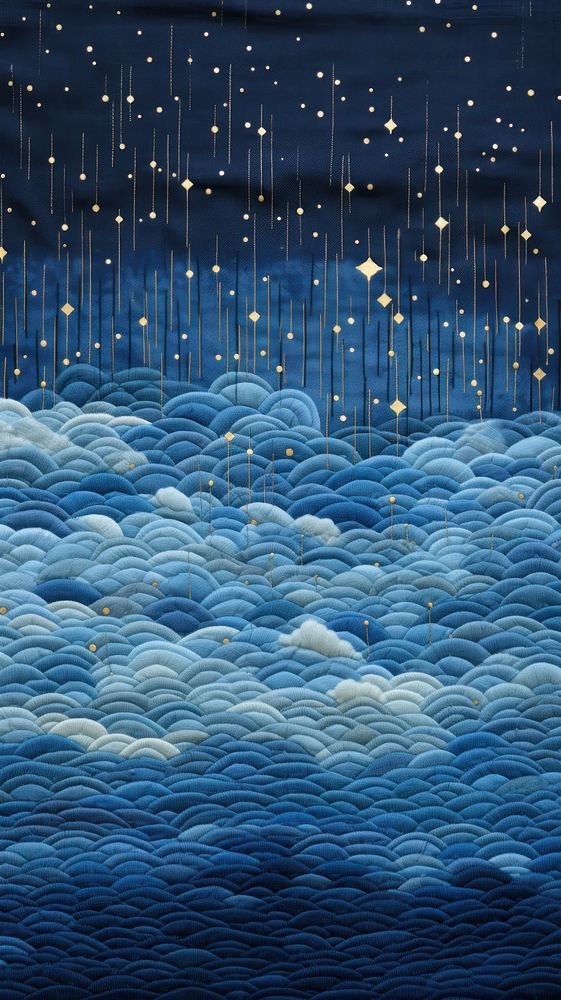 Embroidery sky texture constellation tranquility. | Free Photo ...