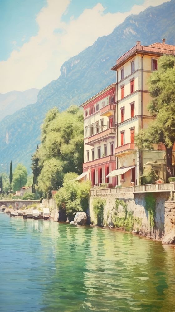 Town Italy landscape transportation architecture. | Premium Photo ...