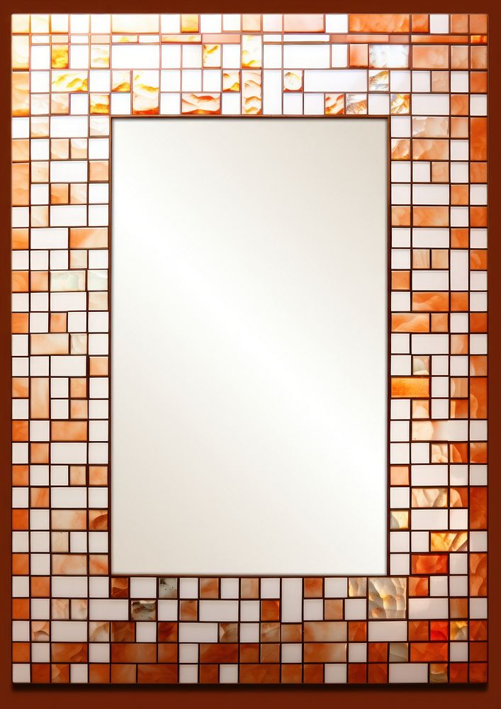 Rectangle mosaic brown art. | Free Photo Illustration - rawpixel