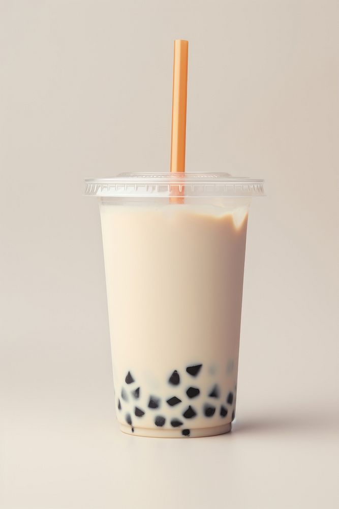 Milk bubble tea refreshment disposable | Free Photo - rawpixel