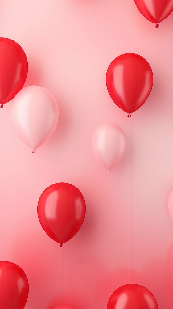 Red and pink balloons room | Free Photo - rawpixel