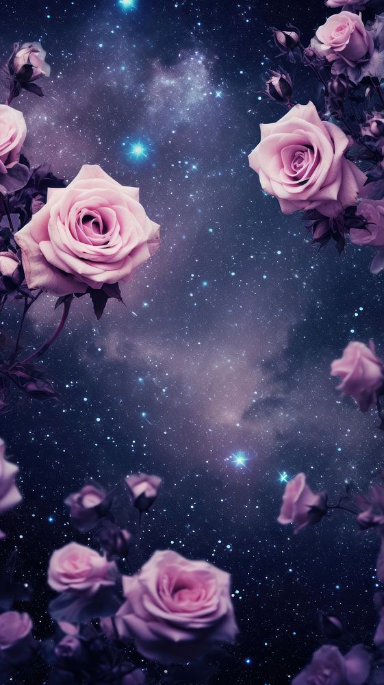 Black roses field night backgrounds | Free Photo - rawpixel
