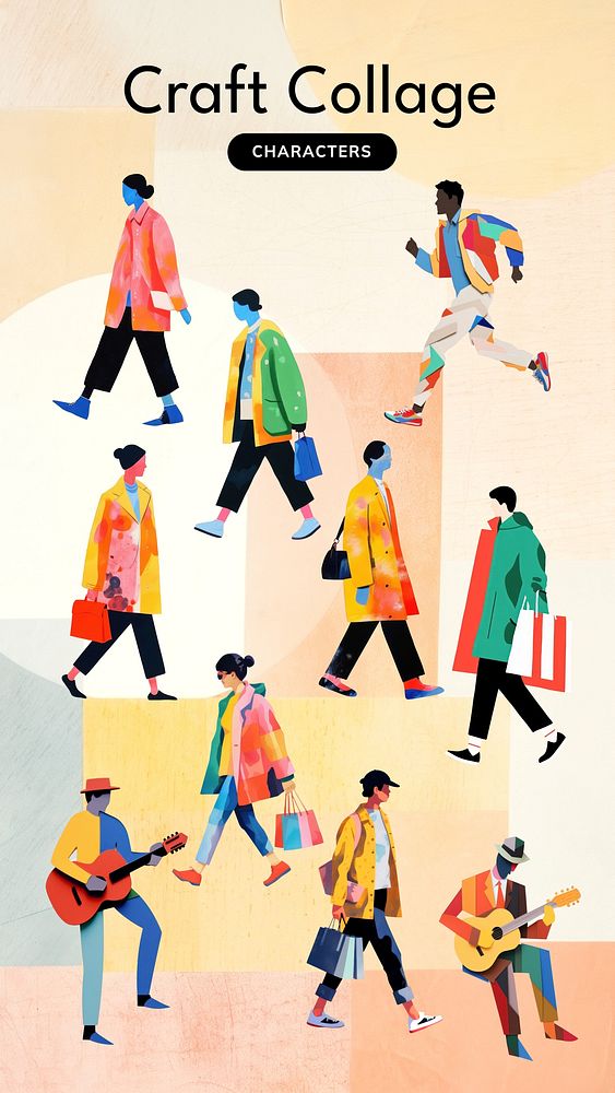 Craft collage character design element | Premium Photo - rawpixel