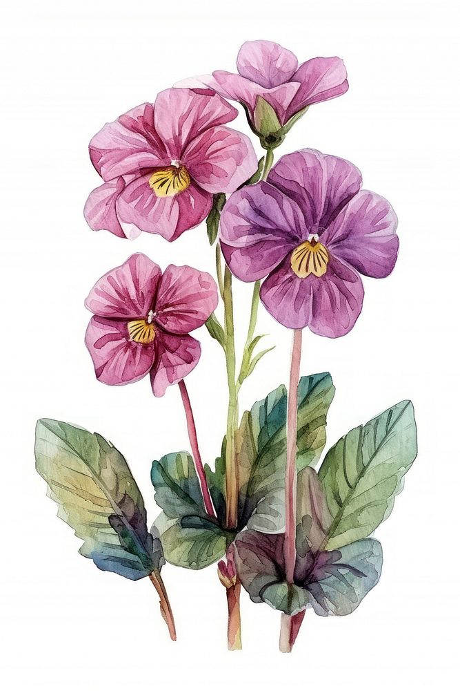 Primrose drawing flower sketch. | Premium Photo Illustration - rawpixel