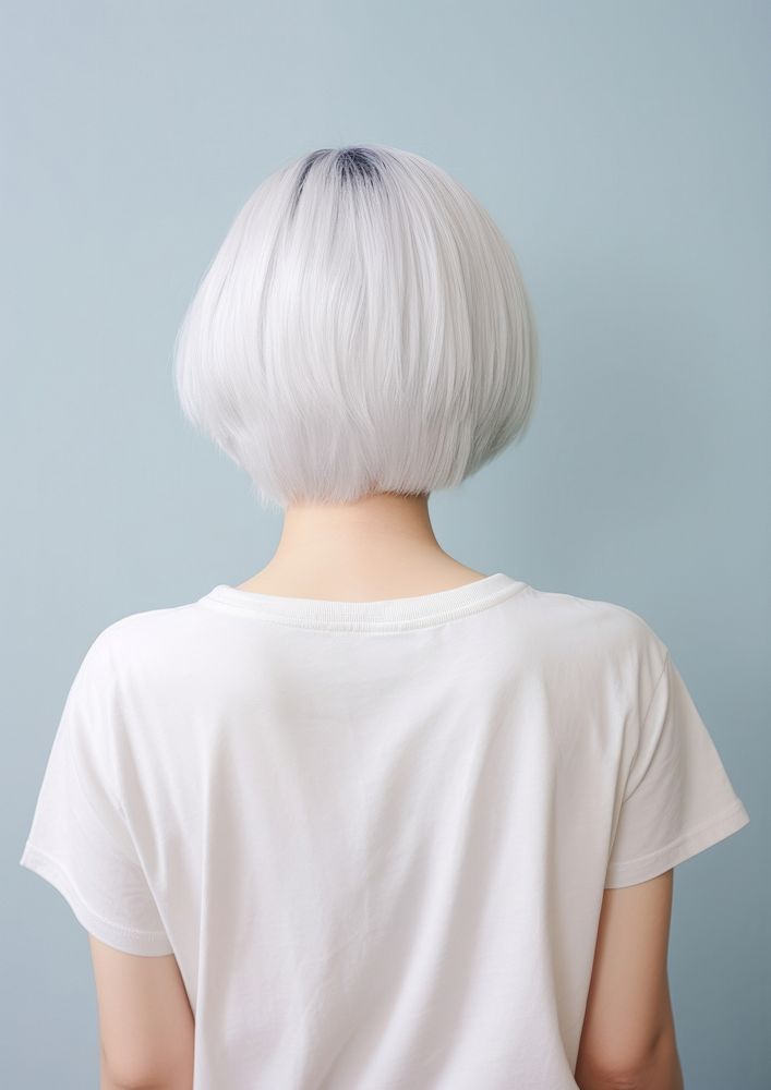 short blue hair woman wear | Premium Photo - rawpixel