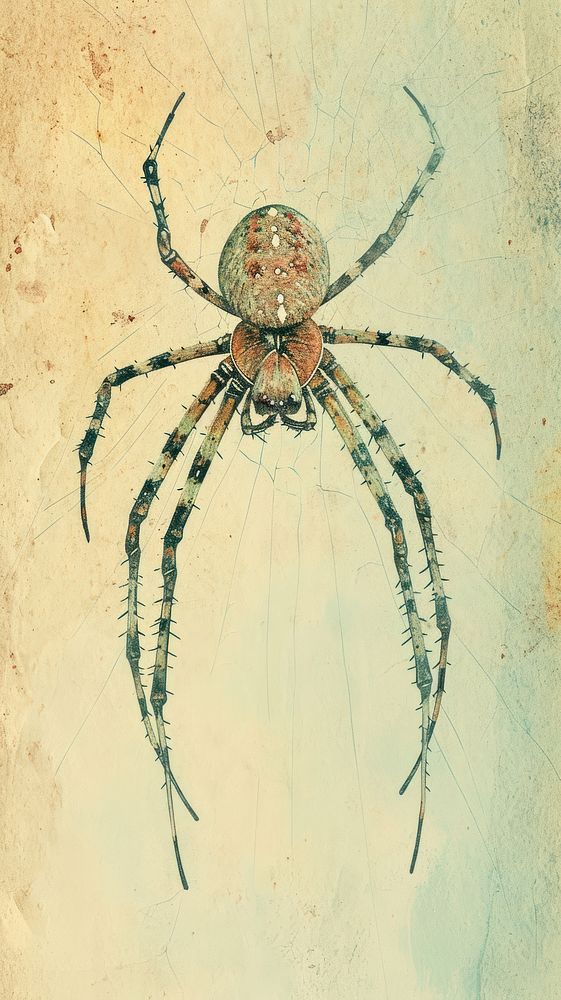 Wallpaper spider arachnid drawing animal. | Free Photo Illustration ...