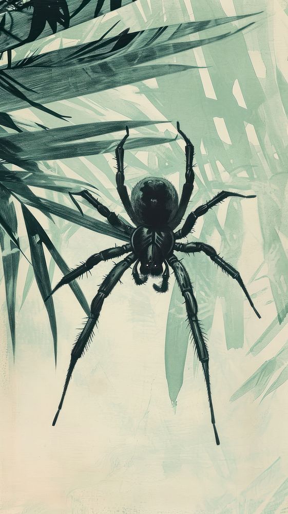 Wallpaper spider arachnid drawing animal. | Free Photo Illustration ...