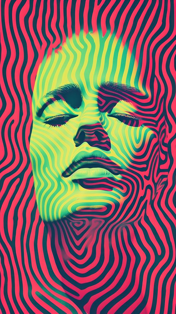 Wallpaper cyber portrait art representation. | Premium Photo ...