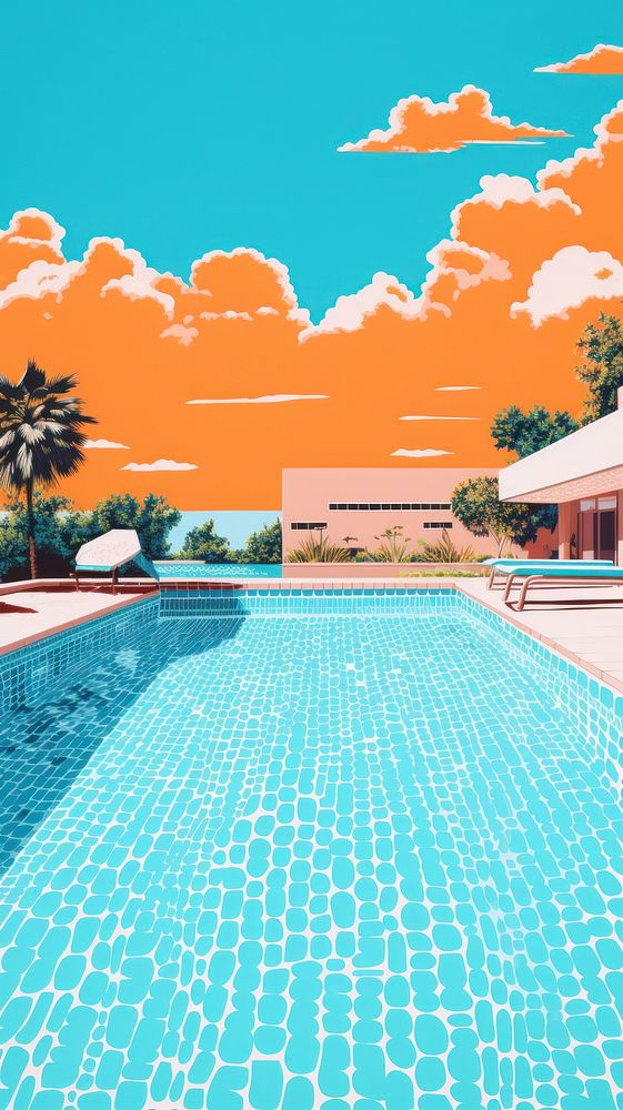 Wallpaper swimming pool architecture outdoors | Free Photo Illustration ...
