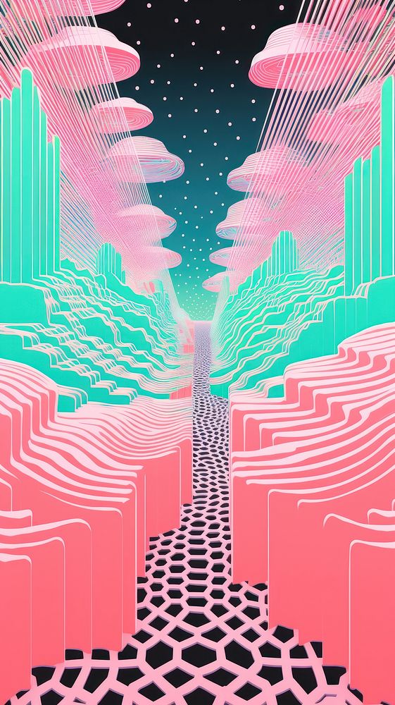 Wallpaper time machine pattern art | Free Photo Illustration - rawpixel