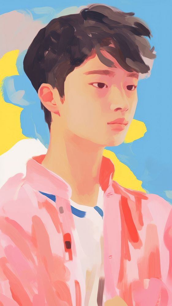 Chinese man painting sketch portrait. | Premium Photo Illustration ...