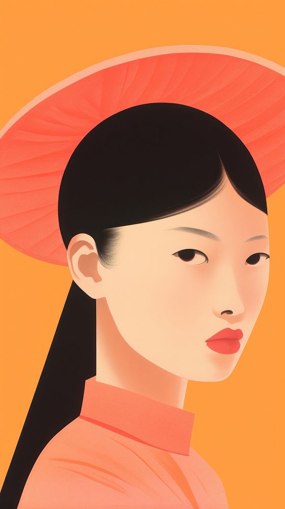 Chinese woman portrait drawing sketch. | Premium Photo Illustration ...