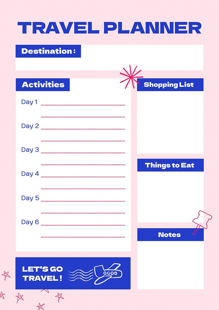 Trip planner template design | Premium Photo - rawpixel