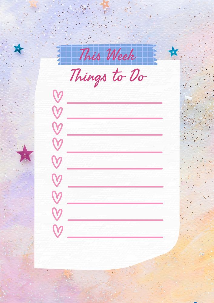 Things do planner template design | Free Photo - rawpixel