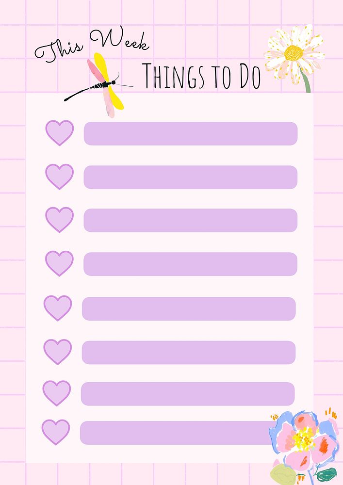 Things do planner template design | Free Photo - rawpixel