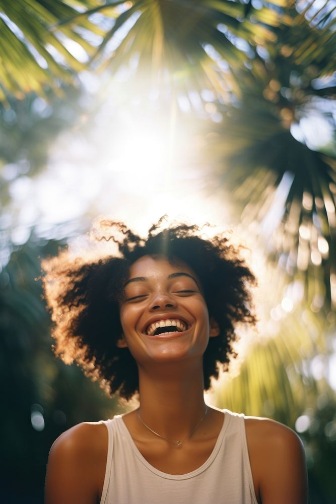 Laughing smiling summer smile. | Free Photo - rawpixel