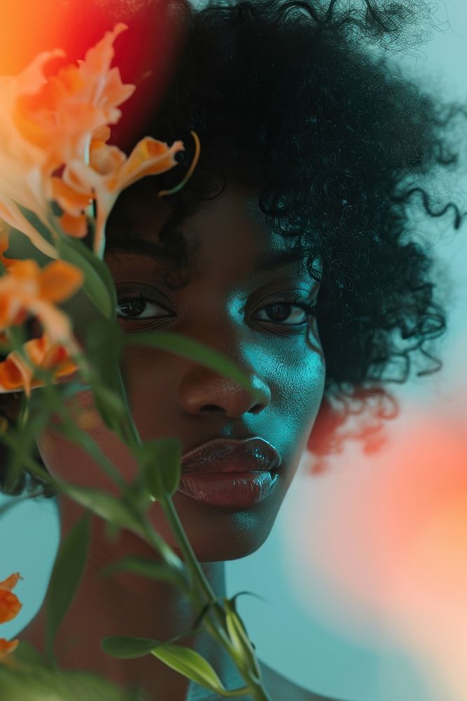 Stylist photography portrait flower. | Free Photo - rawpixel