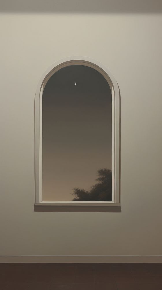 Crescent moon outside window architecture | Premium Photo Illustration ...