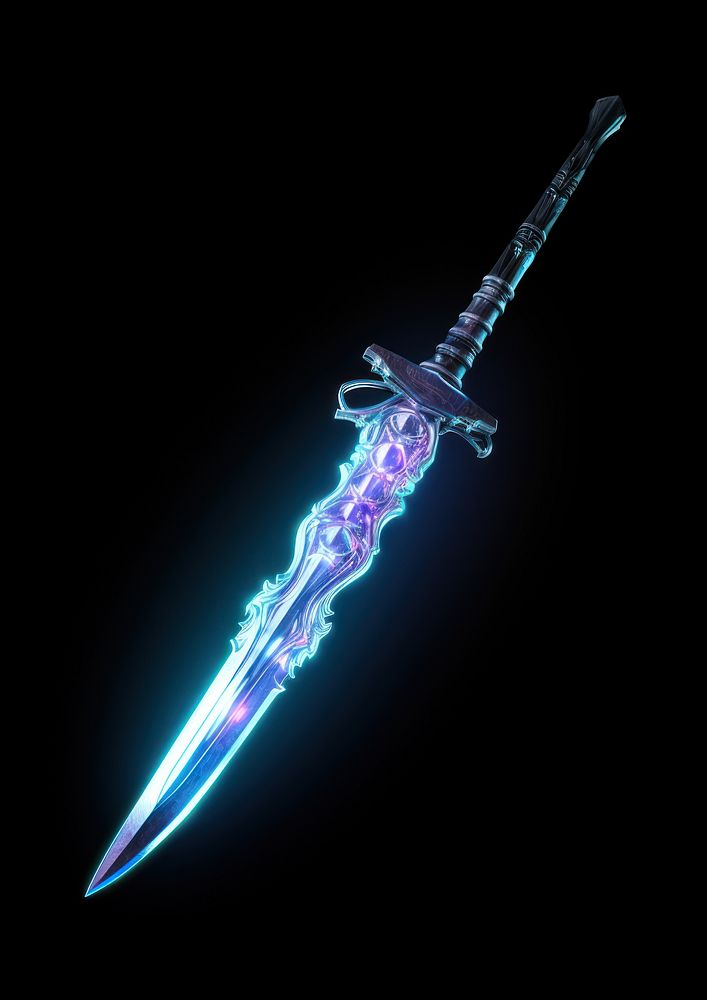 Sword weapon dagger illuminated. | Free Photo Illustration - rawpixel