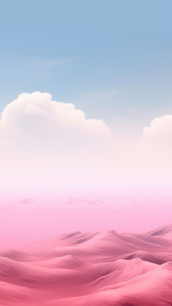Pink aesthetic landscape wallpaper outdoors | Premium Photo - rawpixel