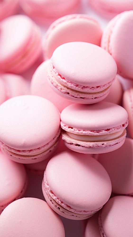 Pink aesthetic macarons wallpaper food | Premium Photo - rawpixel